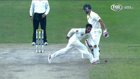 Hafeez rolls his ankle