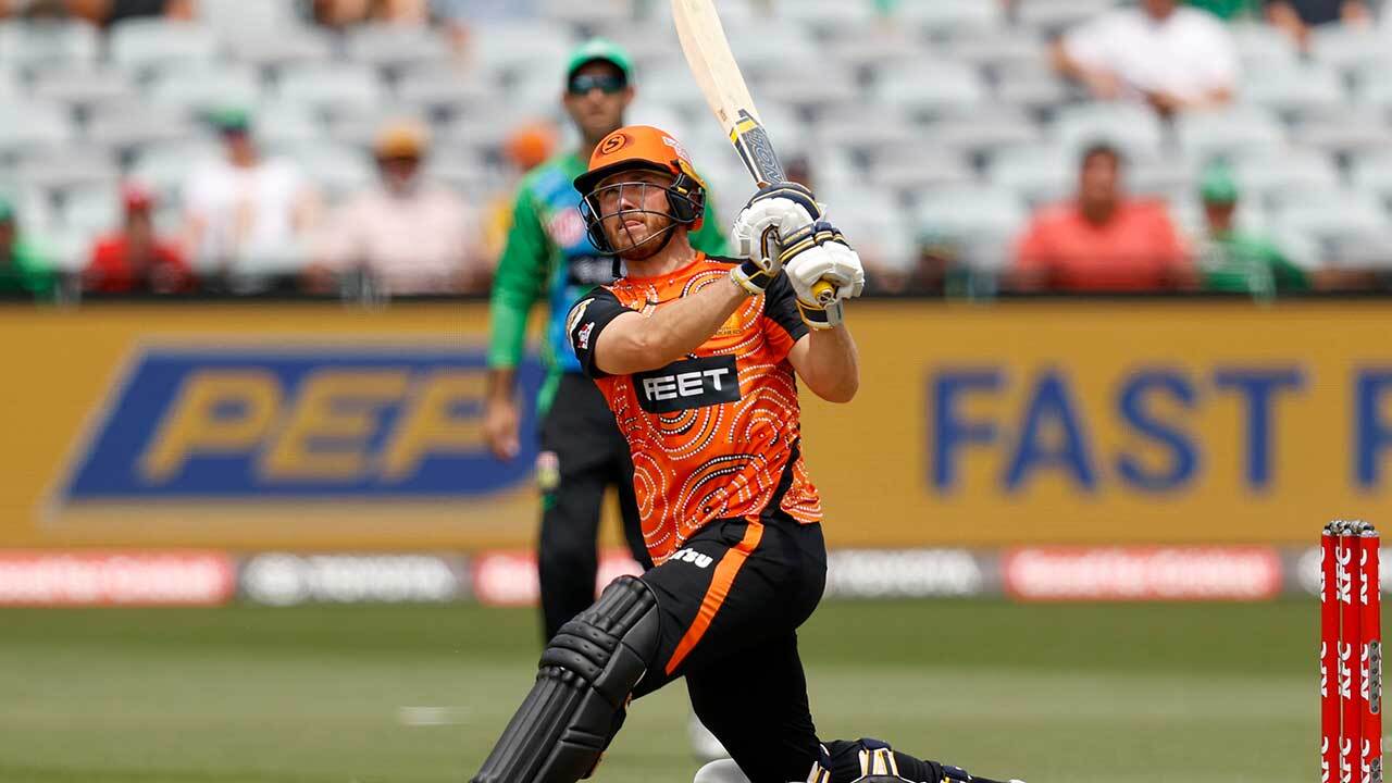 Evans' first fifty leads Perth to highest score at GMHBA