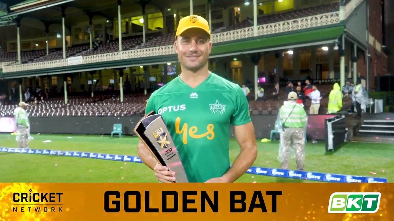 Golden Bat winner Stoinis reflects on BBL|09 campaign
