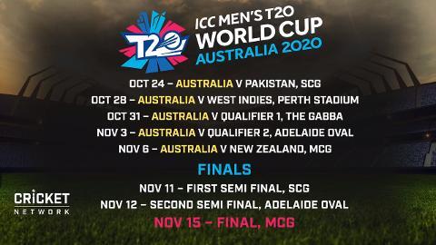 Men's T20 World Cup fixture released