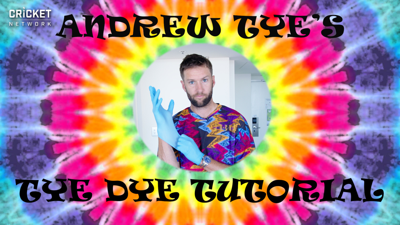 The crafty Andrew Tye's tie-dye tutorial
