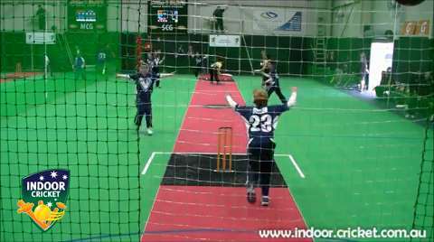 Indoor cricketer takes triple hat-trick