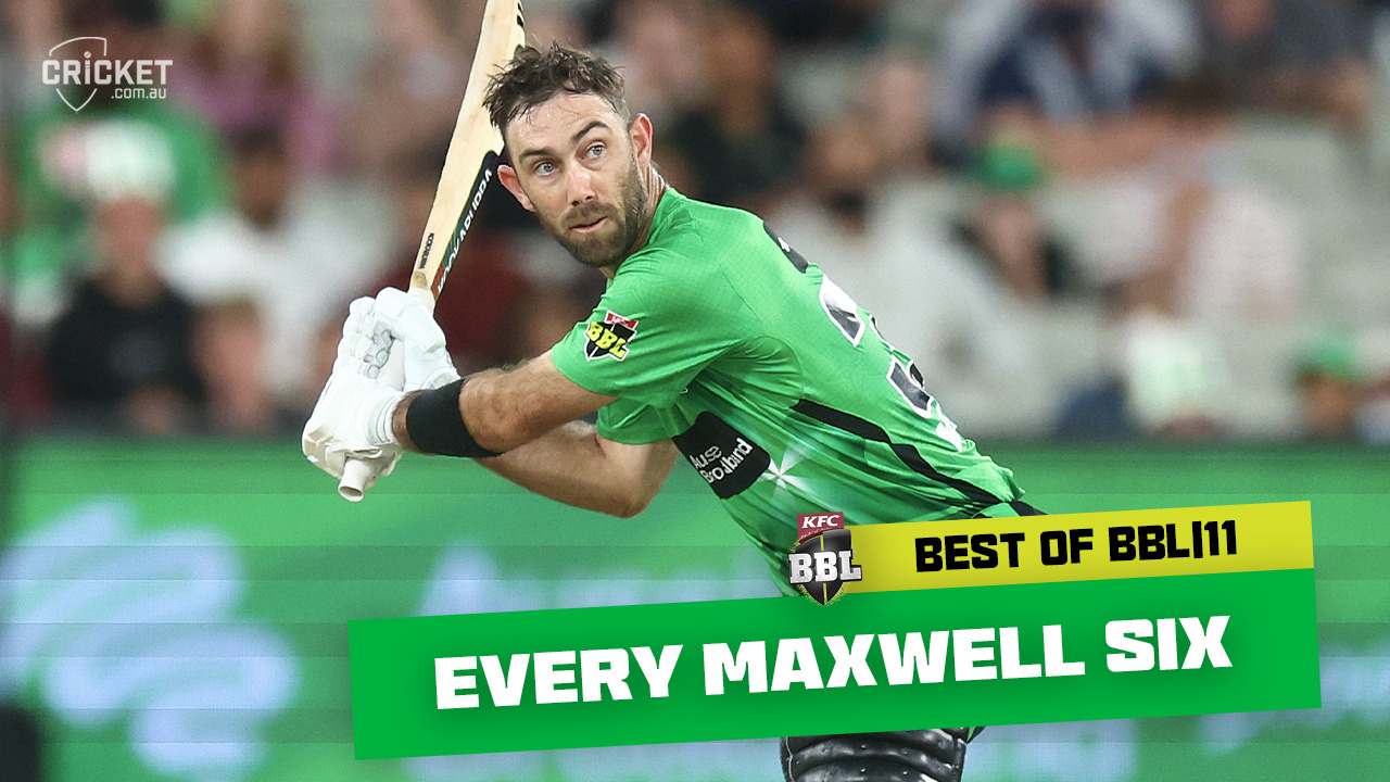 Every six: Maxwell blasts two tons in campaign