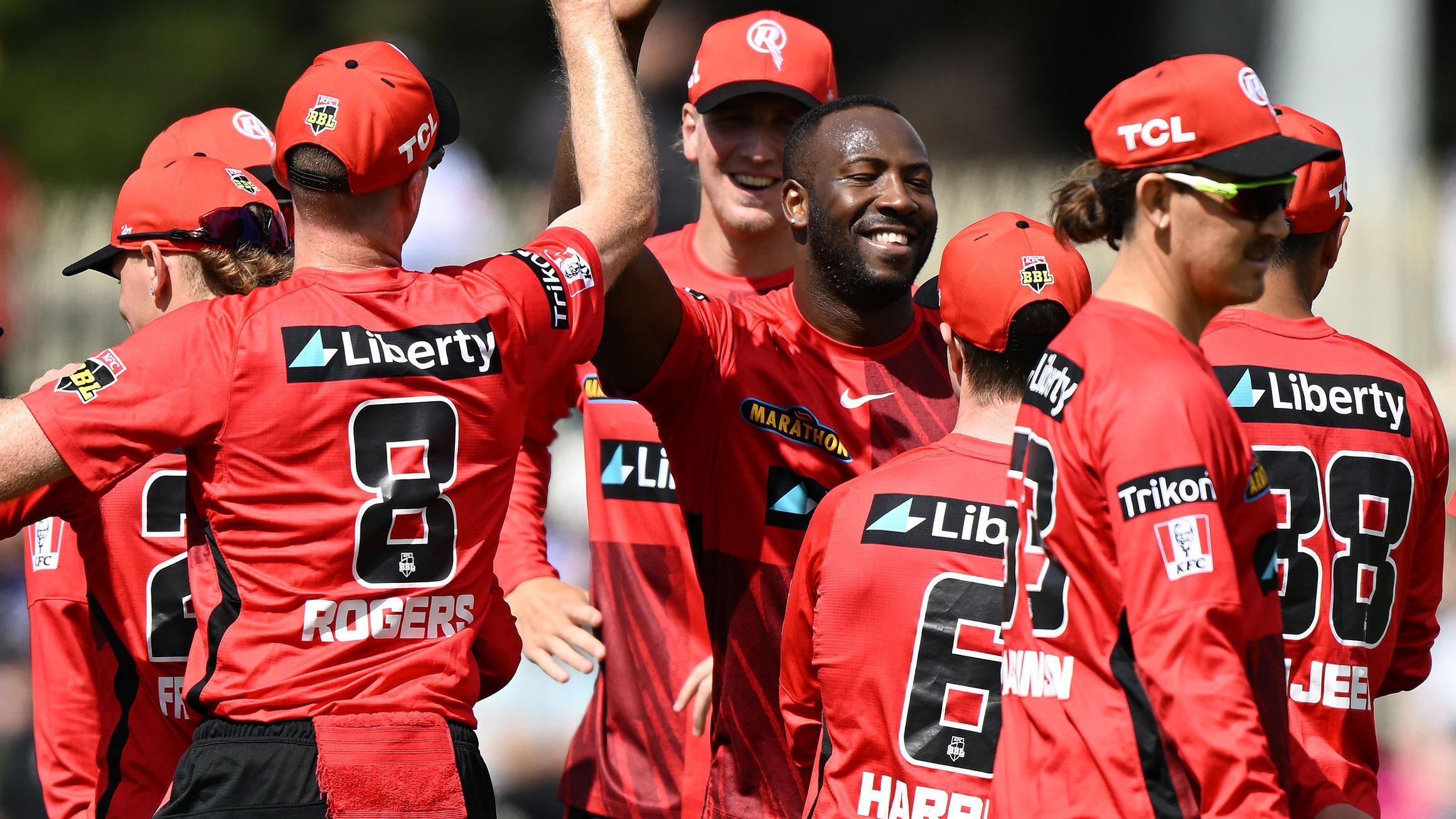 Dre Russ peach removes Neesham for first ball wicket