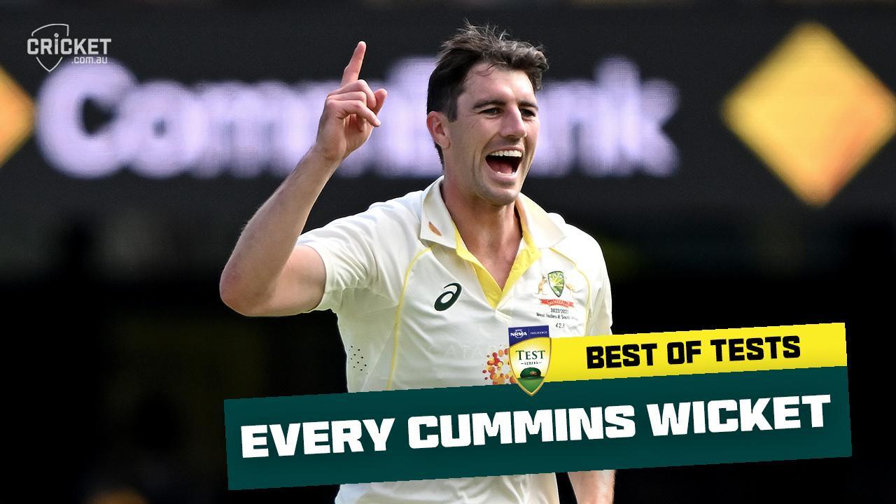 Best of the 2022-23 Tests: Every Pat Cummins wicket