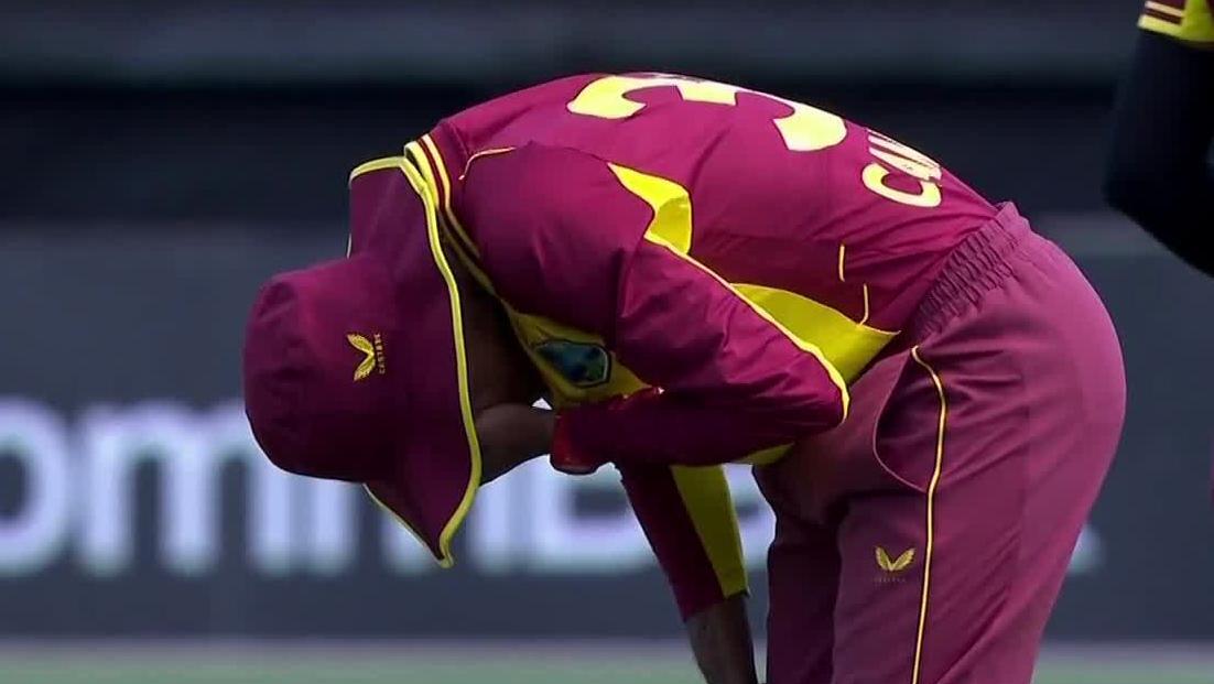 Campbelle cops head knock after dropped catch