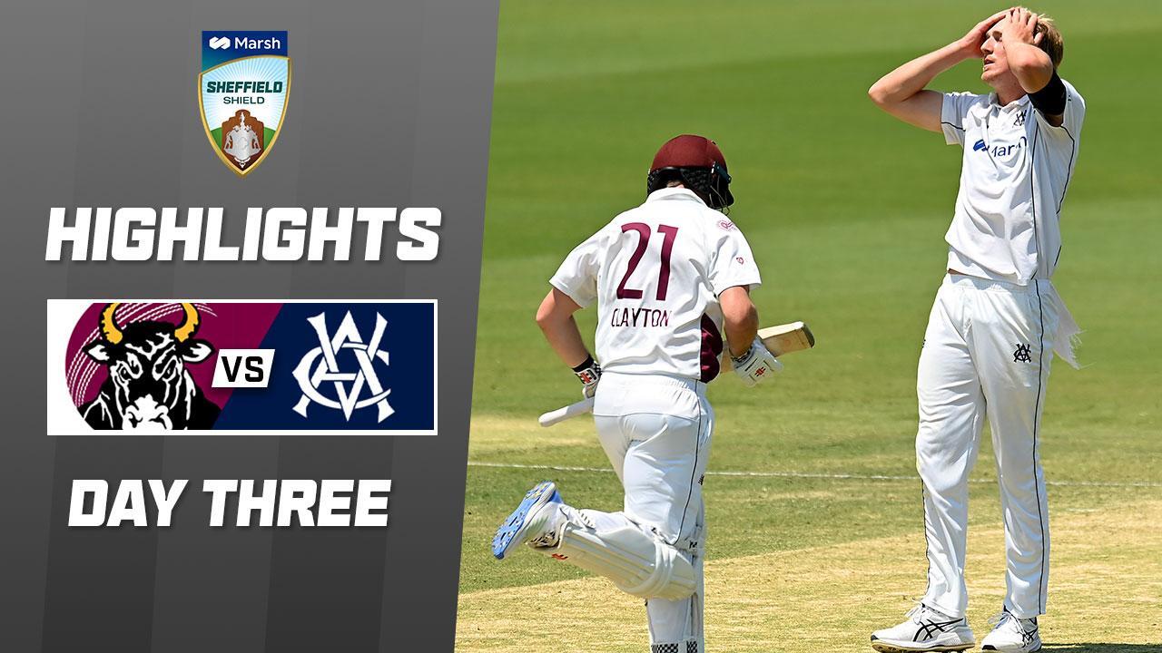 Queensland v Victoria | Sheffield Shield | Day 3