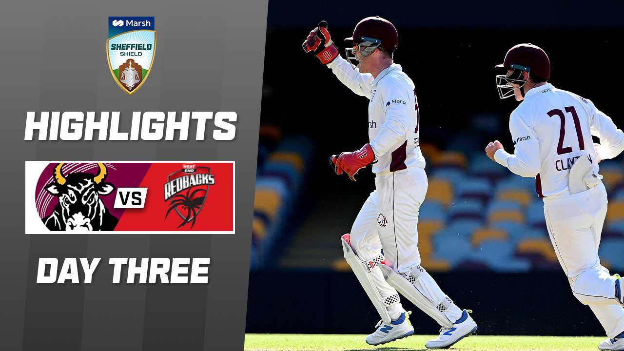 Queensland v South Australia | Sheffield Shield | Day 3