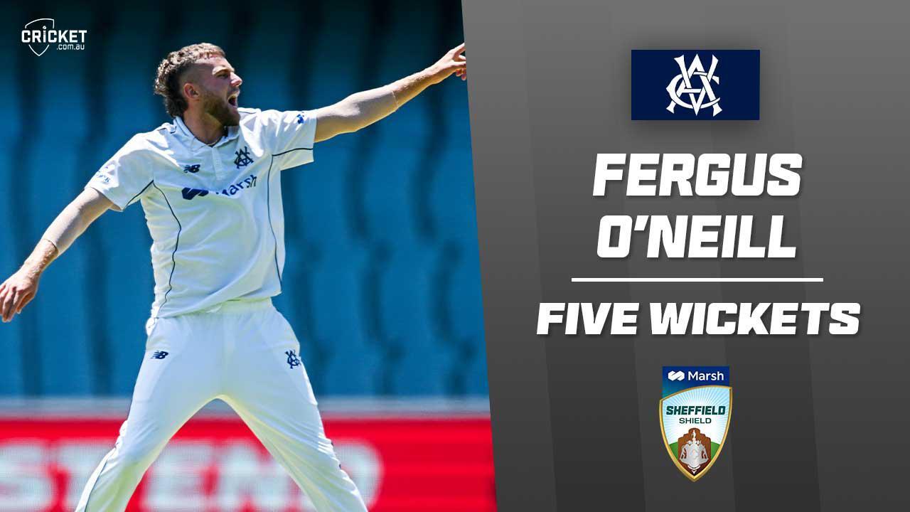 O'Neill's maiden five-for gives Vics slender first innings lead