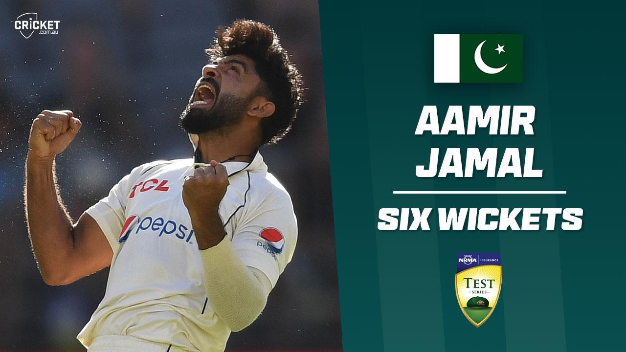 Aamir announces his arrival with six on debut