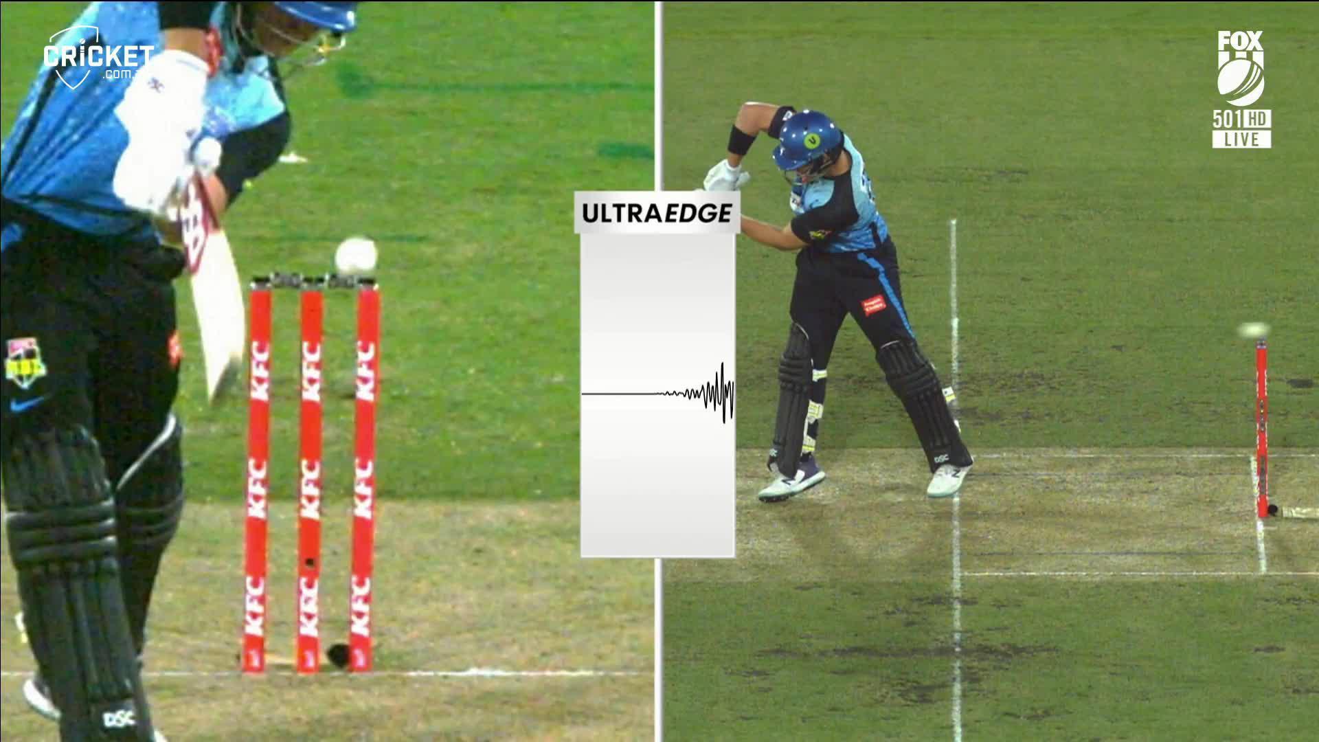 Short gets a life as stubborn bail doesn't fall