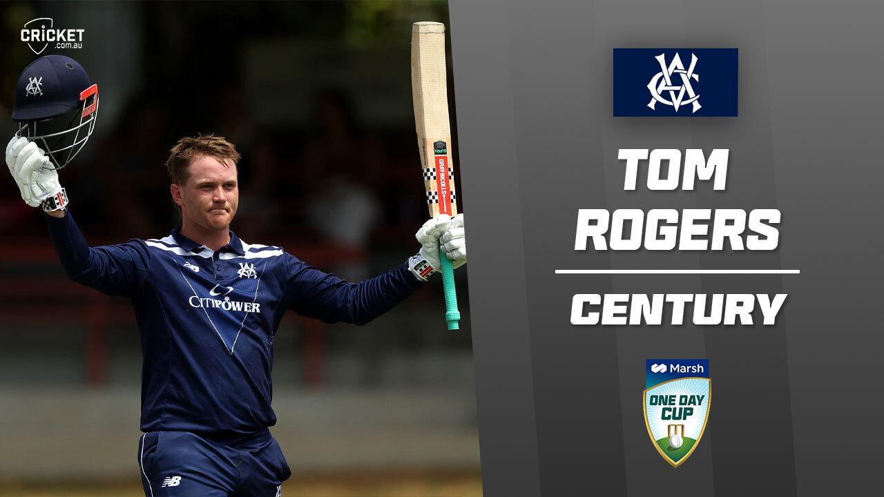 Rogers smashes 15 sixes in brutal 196 against Blues