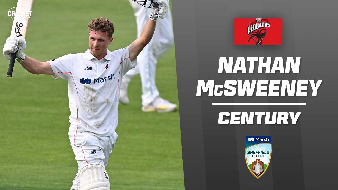 McSweeney plays lone hand for SA with third ton of the season