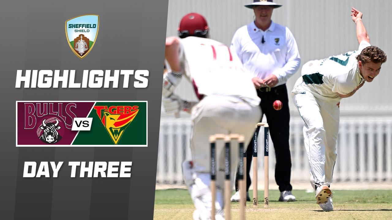 Queensland v Tasmania | Sheffield Shield | Day 3