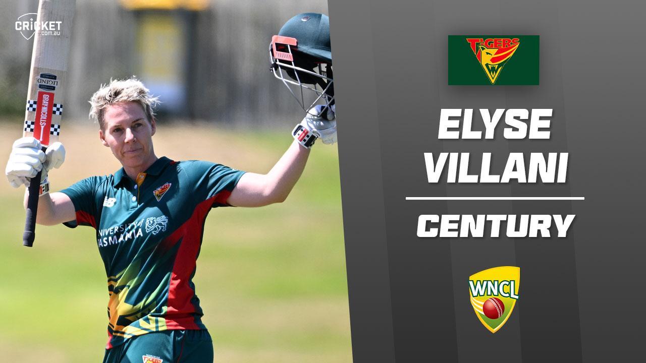 Villani leads Tigers with brilliant hundred in Hobart