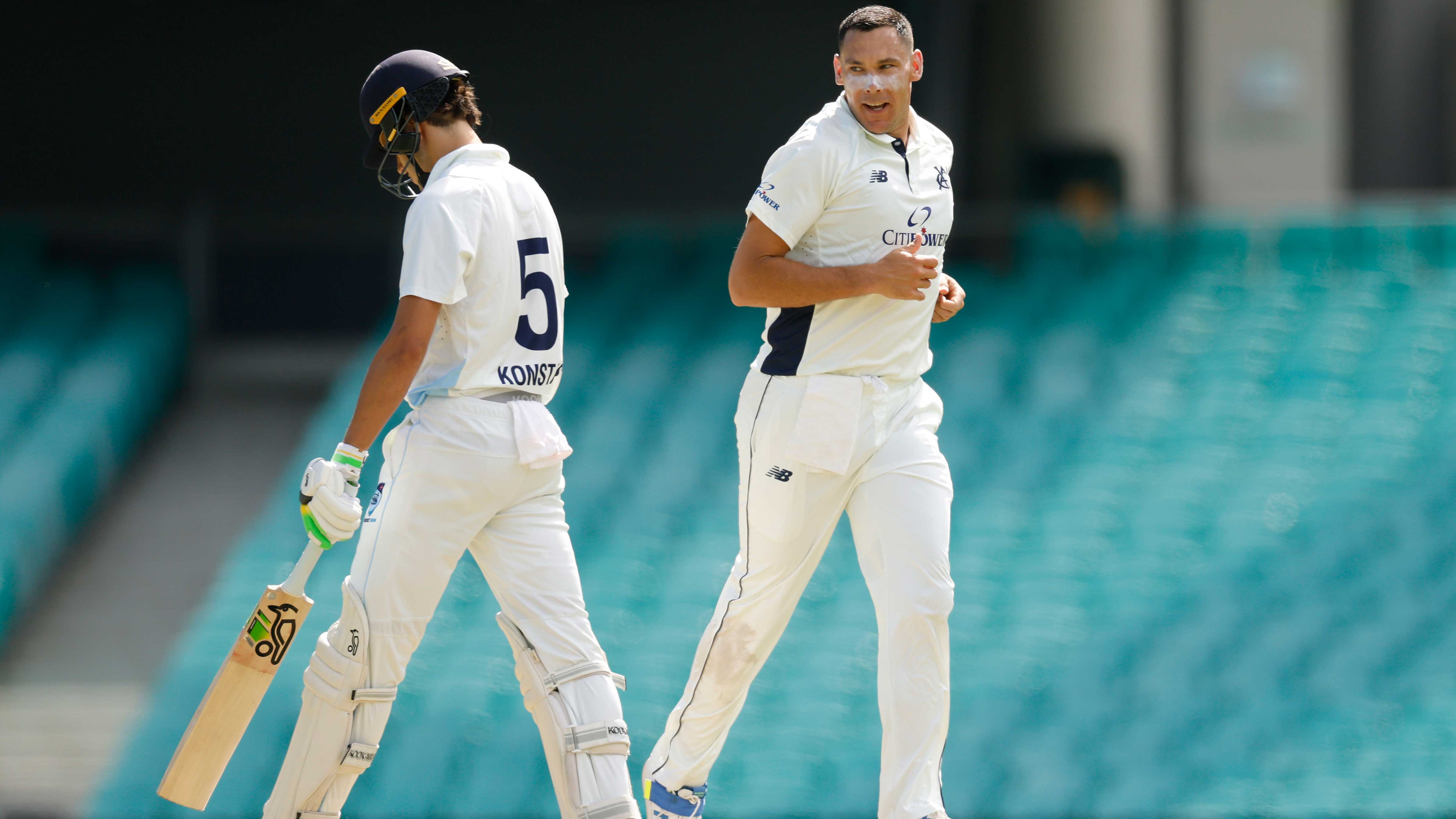 Davies shines on fast-moving day after Konstas cameo | cricket.com.au