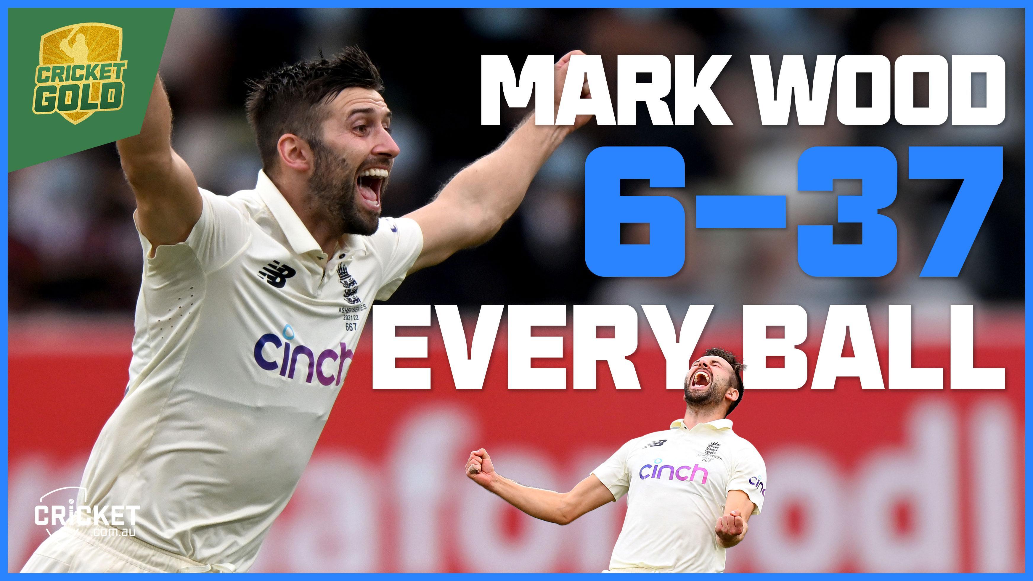 Bouncer barrage! Wood peppers Aussies with pink-ball blast