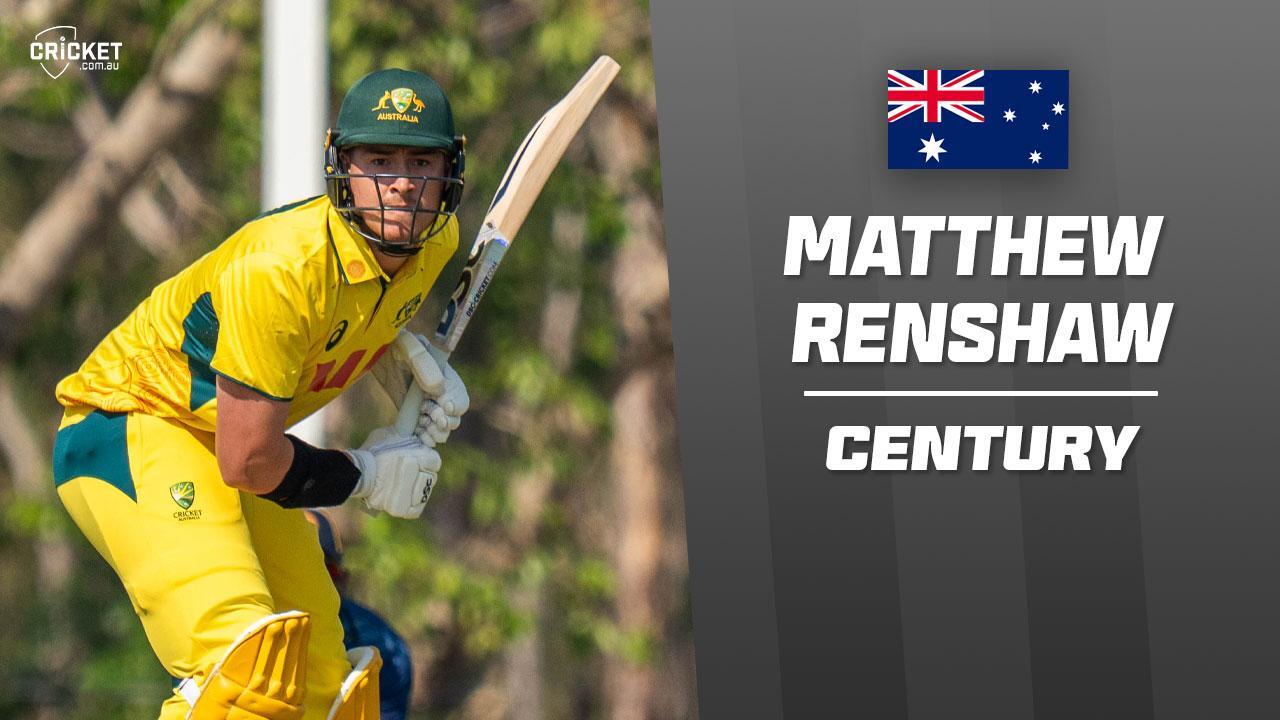 Renshaw romps to rapid ton in second 'A' one-dayer