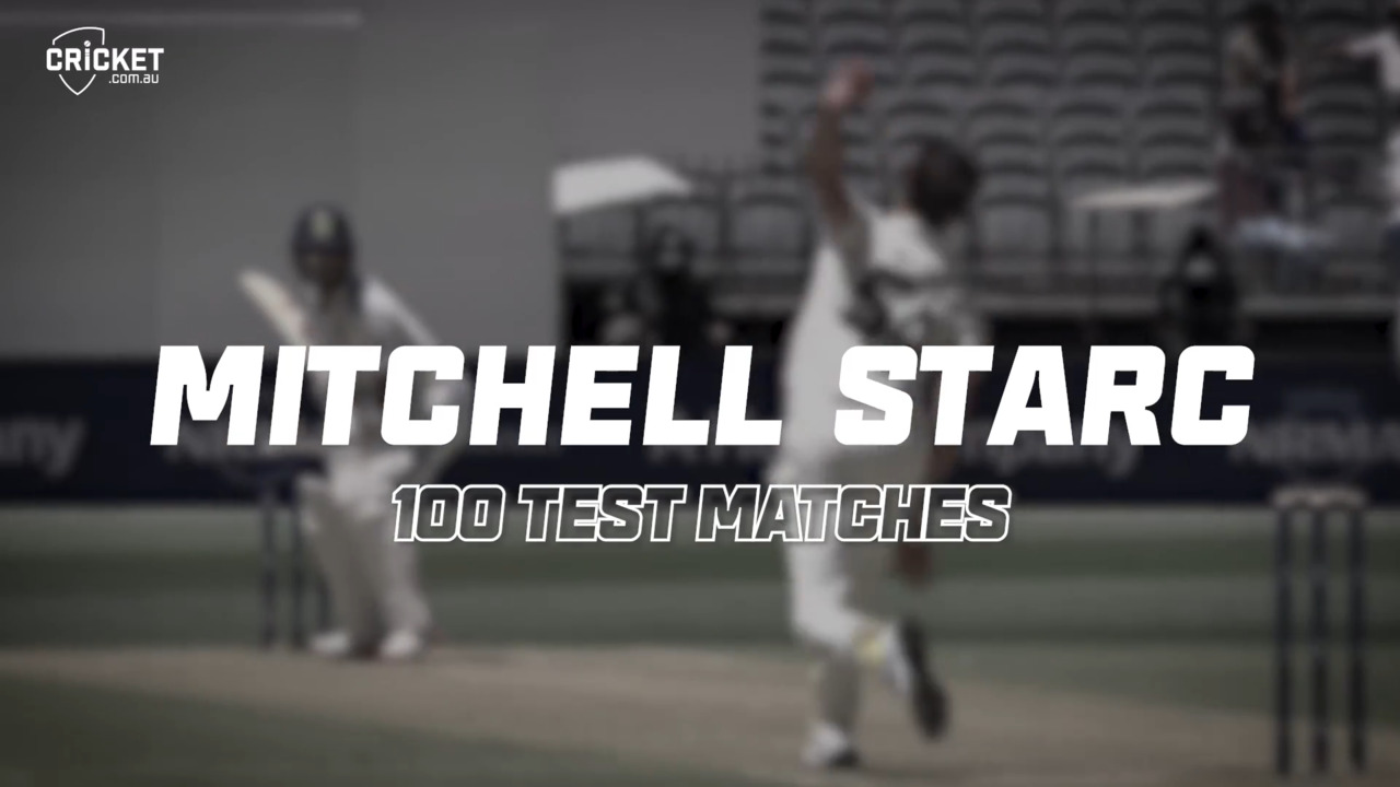 Celebrating Mitchell Starc's 100th Test