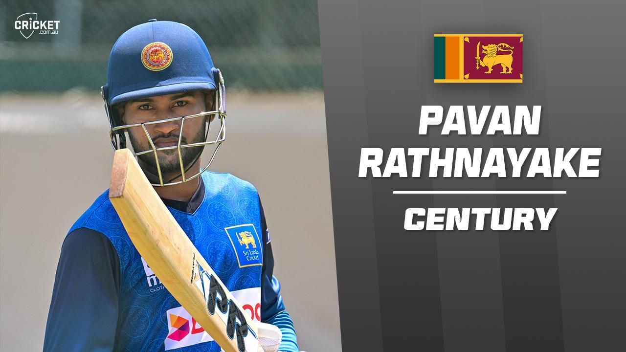 Pavan Rathnayake salutes at Marrara