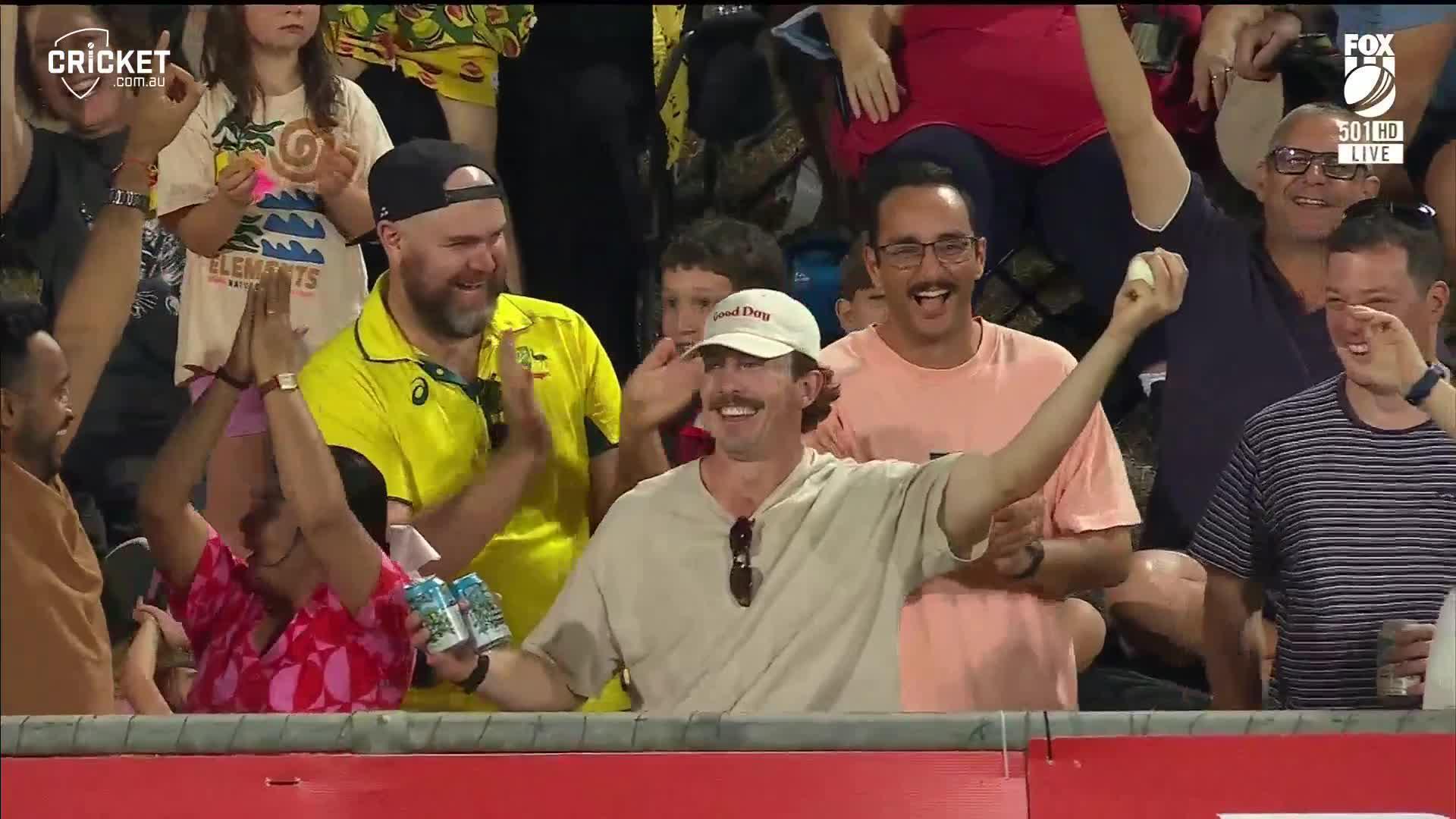 Old Mate's one-handed all-time classic crowd catch