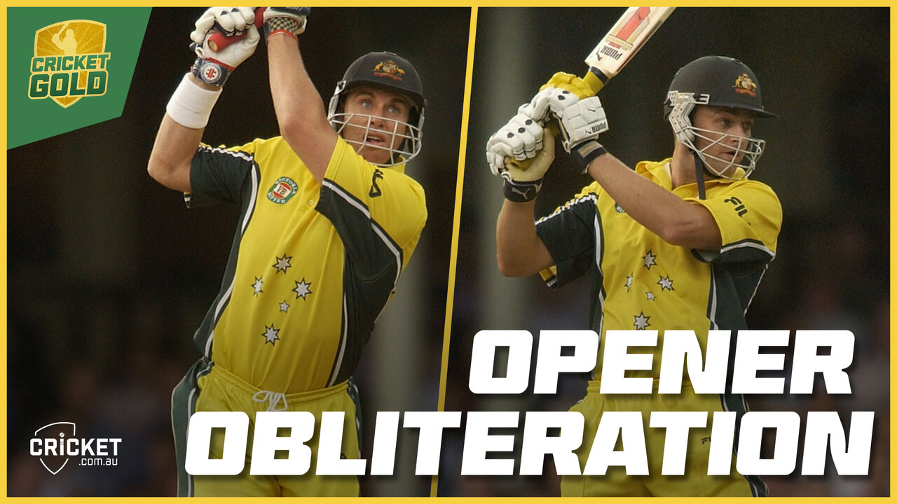 Smashed! Gilchrist and Hayden chase 118... in 12.2 overs