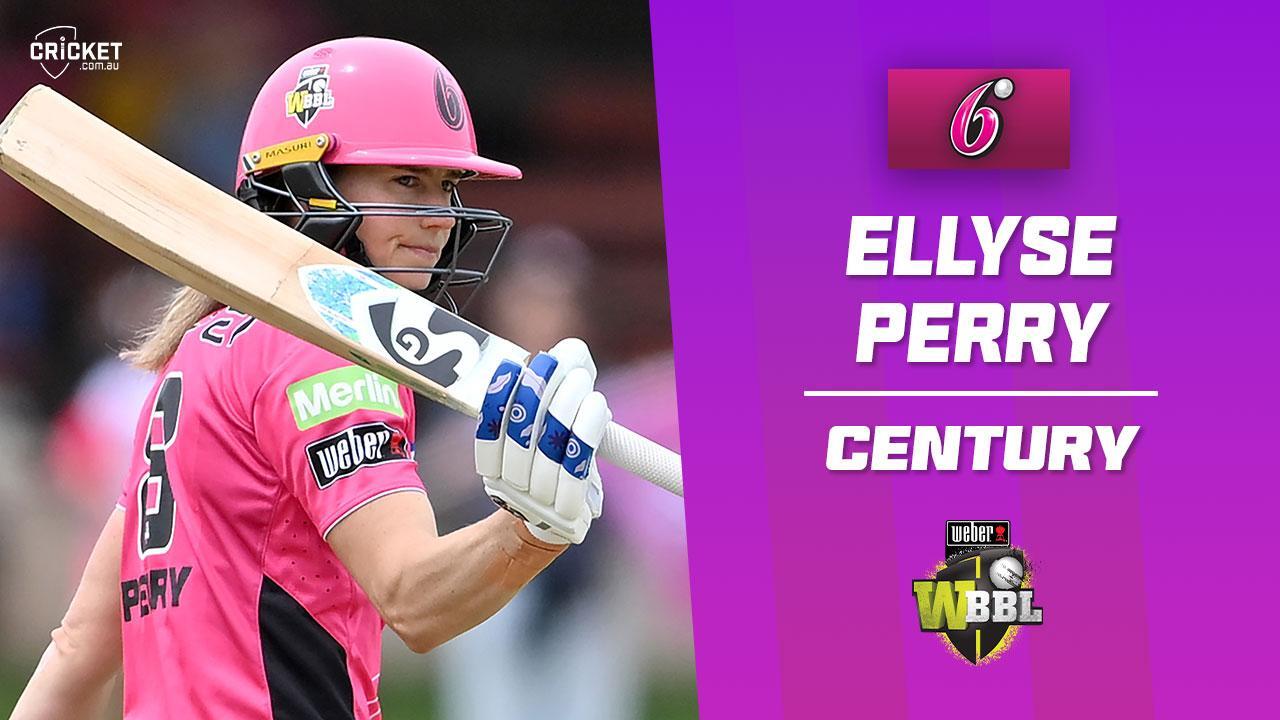 Perfect Perry slams third WBBL century of her career