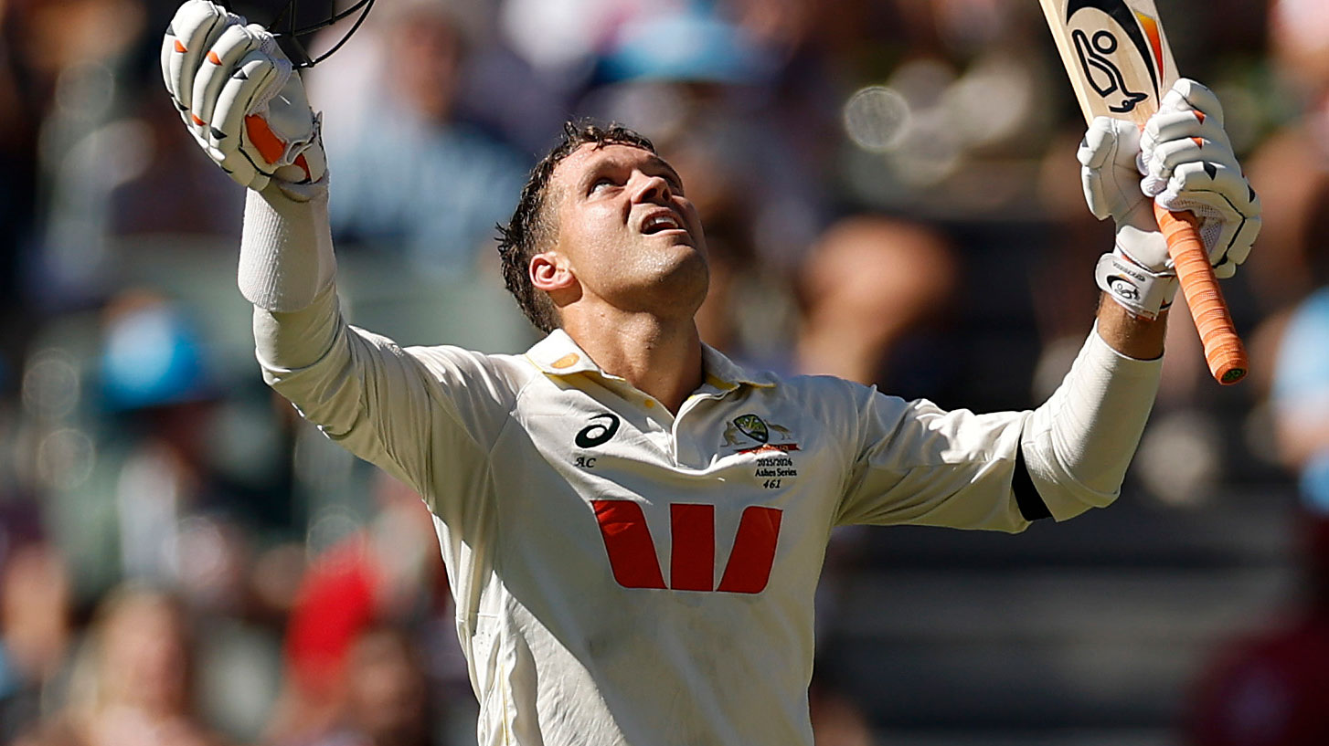 Carey's emotional ton leads Aussies' stop-start batting effort ...