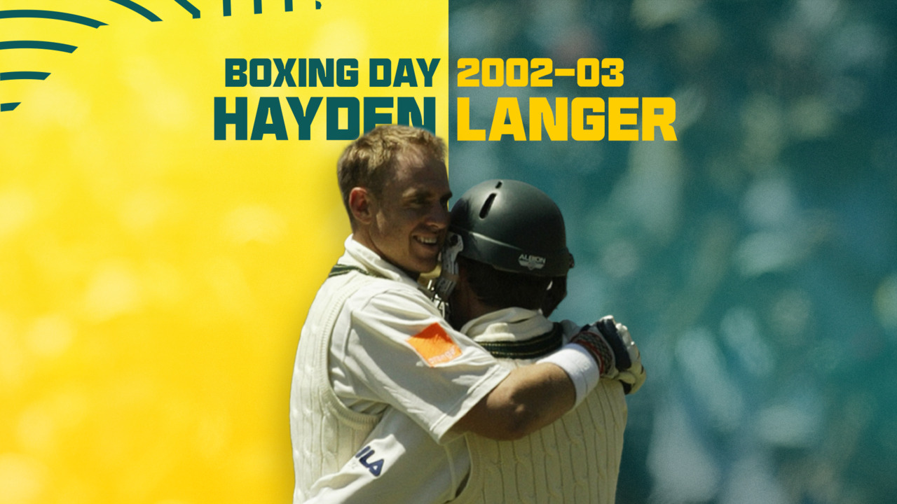 Twin tons! Langer, Hayden go large on Boxing Day '02