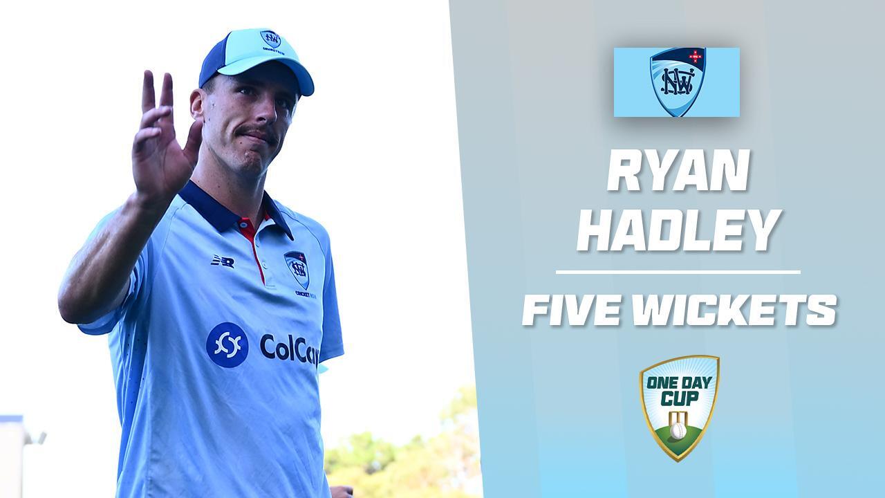 Hadley snares big wickets to claim maiden five-for