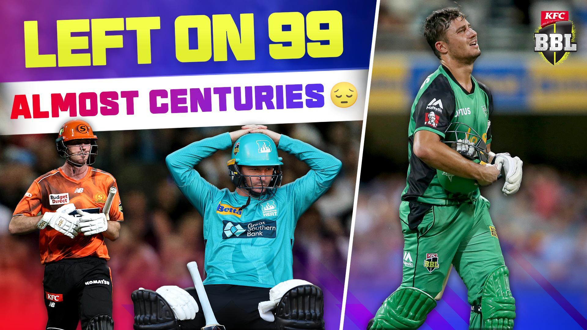 Stuck on 99! Every BBL batter to fall short of a ton